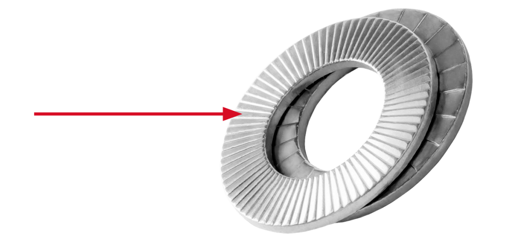 Arandela de seguridad doble de bloqueo ITormetal I Fijaciones y Tornillería